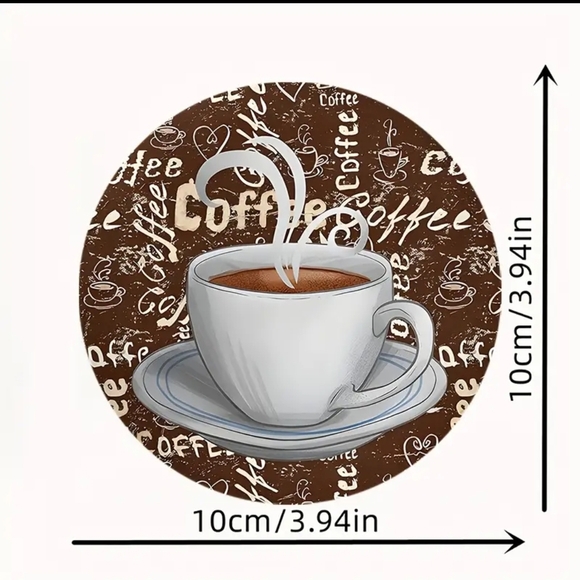 Kitchen | Vintage Coffeethemed Decorative Plates Set | Poshmark